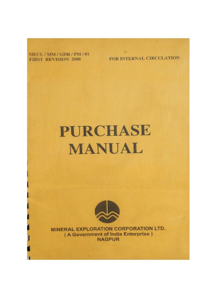 Purchase Manual | PDF