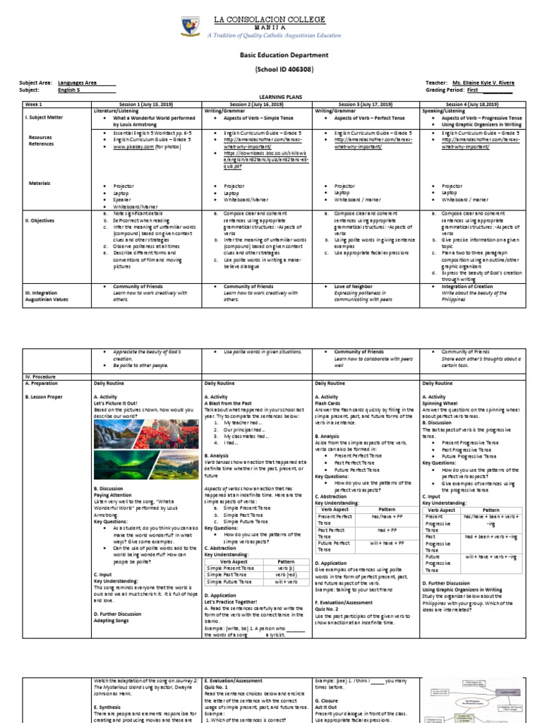 Grade 5 Compilation PDF | PDF | Grammatical Tense | English Language