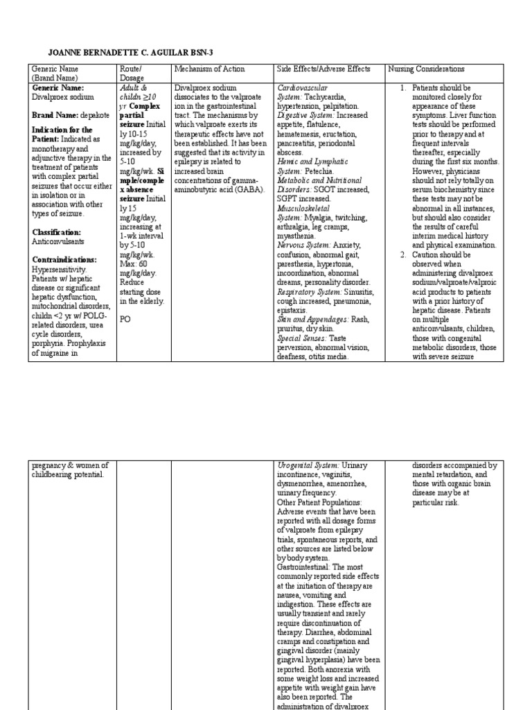 Drug Study | PDF | Risperidone | Rtt