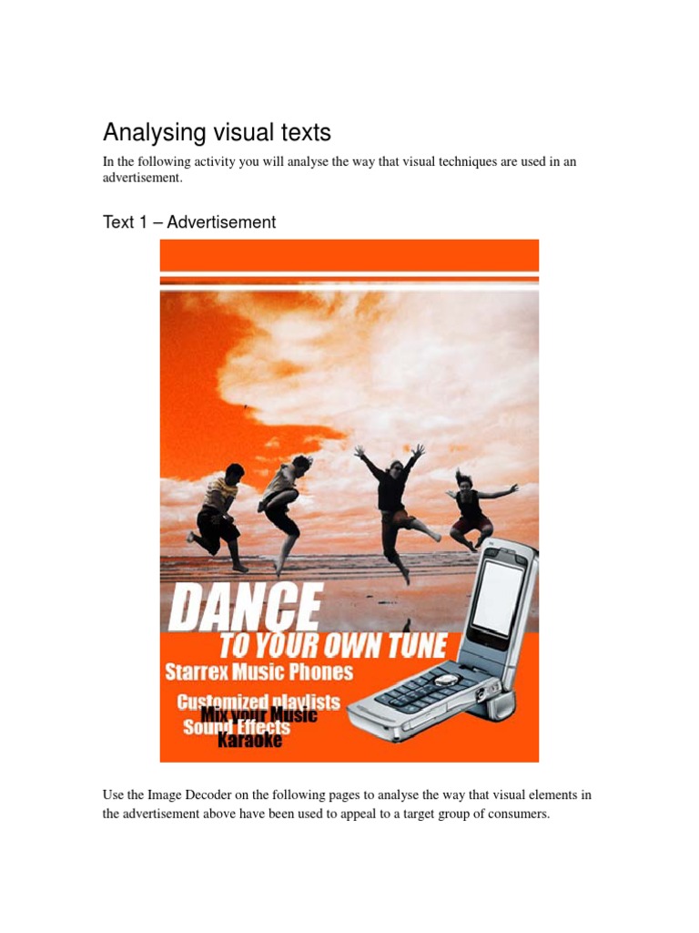 Analyzing Visual Texts | Download Free PDF | Composition (Visual Arts ...