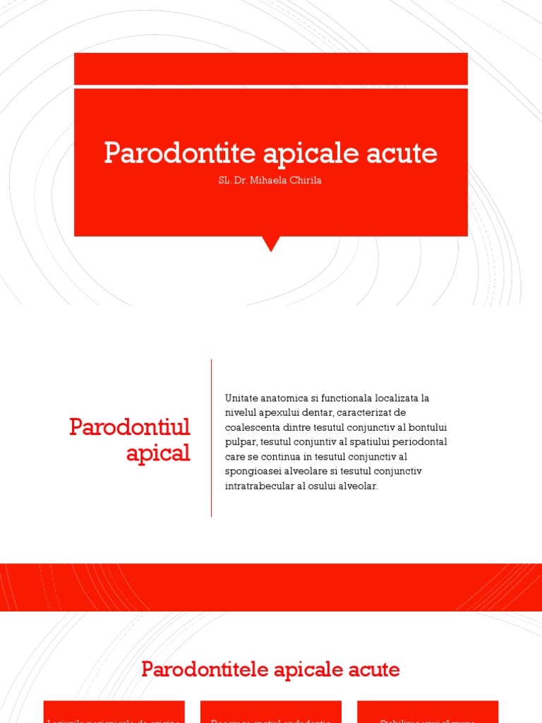 LP Parodontite Apicale Acute PDF | PDF