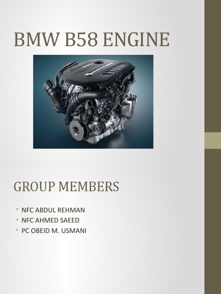 BMW B58 Engine | PDF
