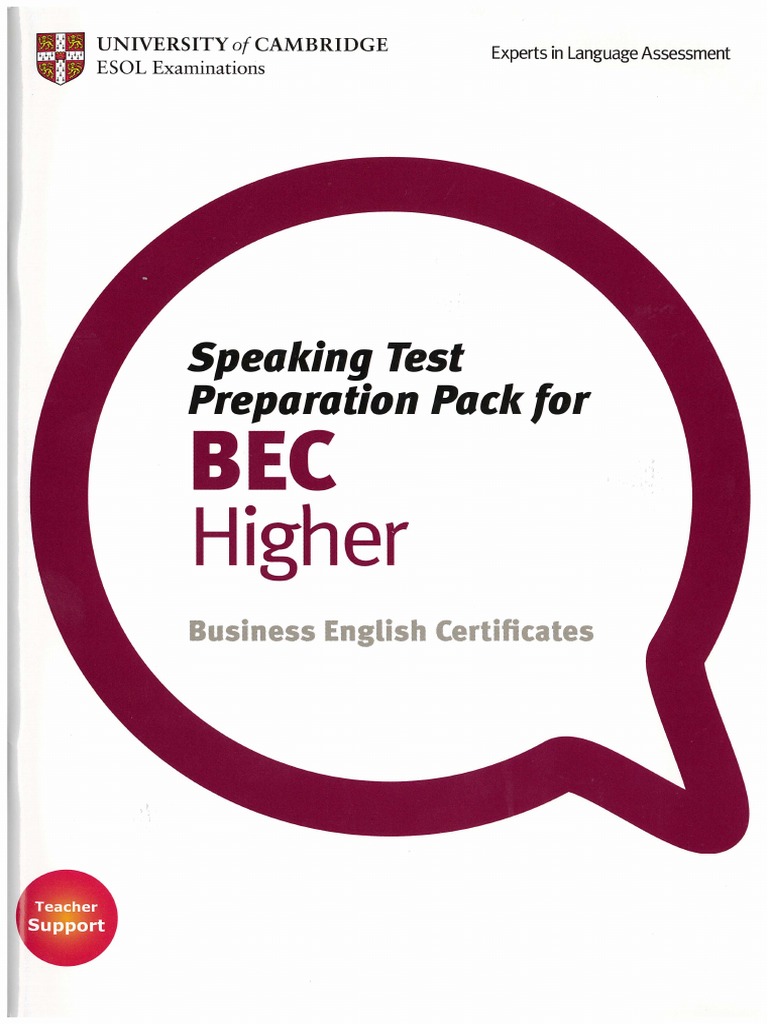 Speaking Test Preparation Pack For BEC Higher | PDF