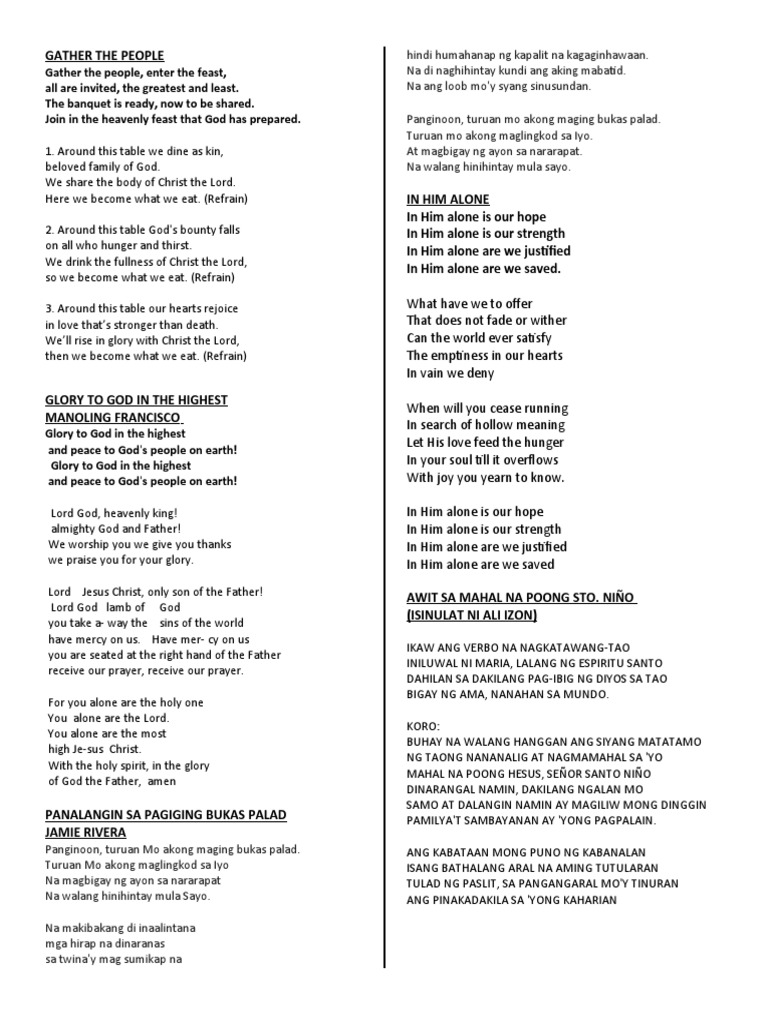 Gather The People | PDF | Christian Belief And Doctrine | Systematic ...