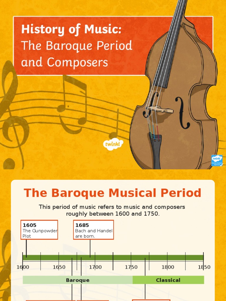 History of Music The Baroque Period and Composers Powerpoint - Ver - 1 ...