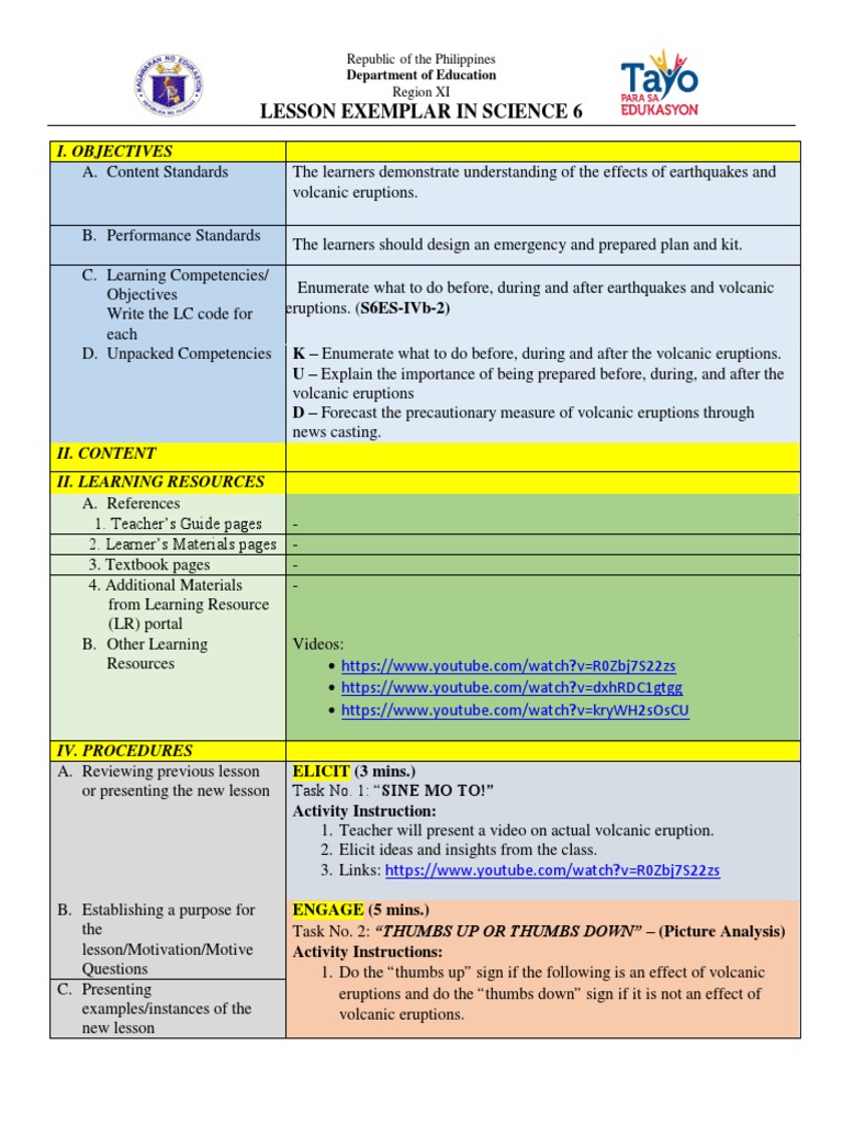Sample Lesson Plan in Science PDF | PDF | Applied Psychology | Learning