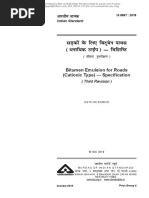 Bitumen Emulsion Specifications for Roads | PDF | Emulsion | Materials