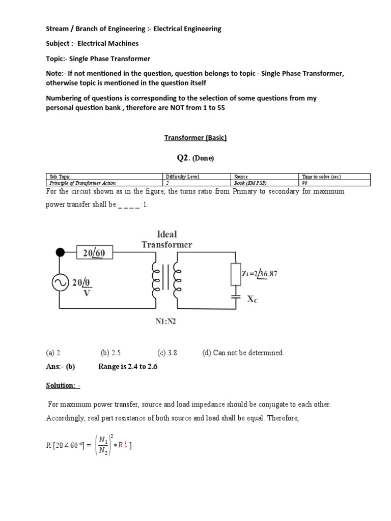 Transformer (Basic) | Download Free PDF | Transformer | Inductance