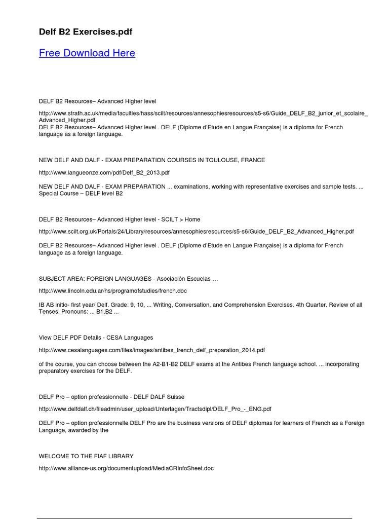 Vdocuments - MX - Delf b2 Exercises b2 Exercisespdf Free Download Here ...
