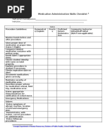 Peripheral IV Line Checklist | PDF