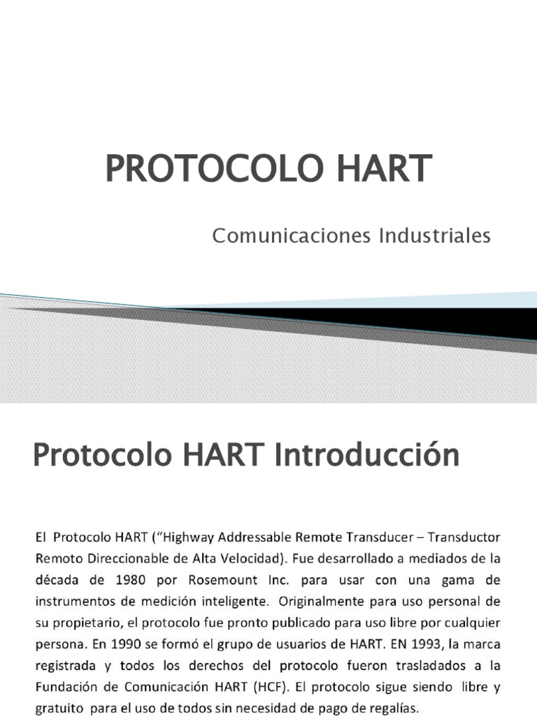 Protocolo HART Diapositivas | PDF