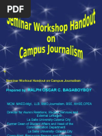 Campus Journalism Module #1 | PDF | Journalism | News Media