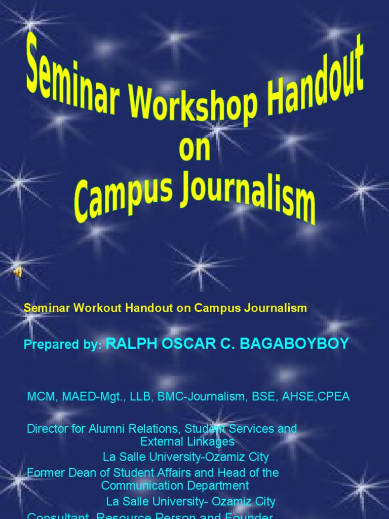 Campus Journalism | Download Free PDF | Proofreading | Journalism