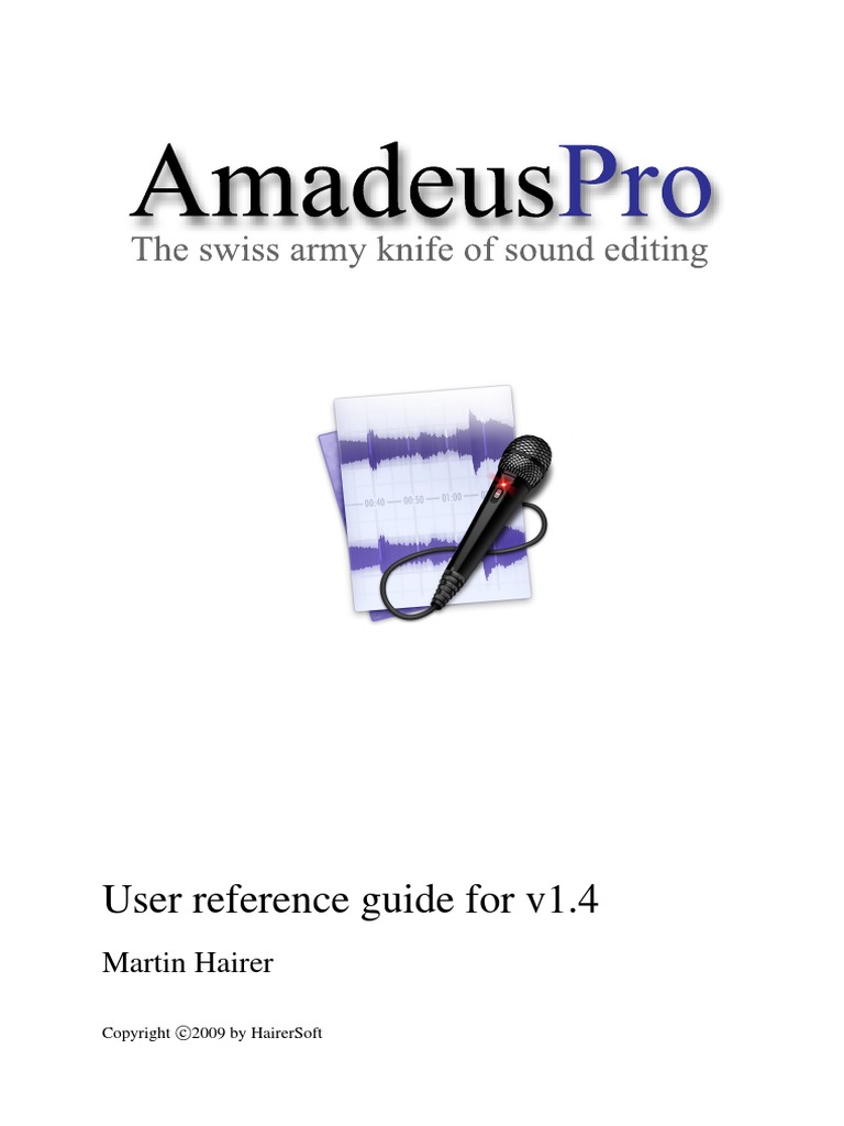 Amadeus Pro Manual | PDF | Data Compression | Sampling (Signal Processing)