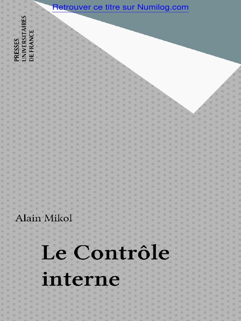 Le Controle Interne | PDF | Contrôle interne | Audit
