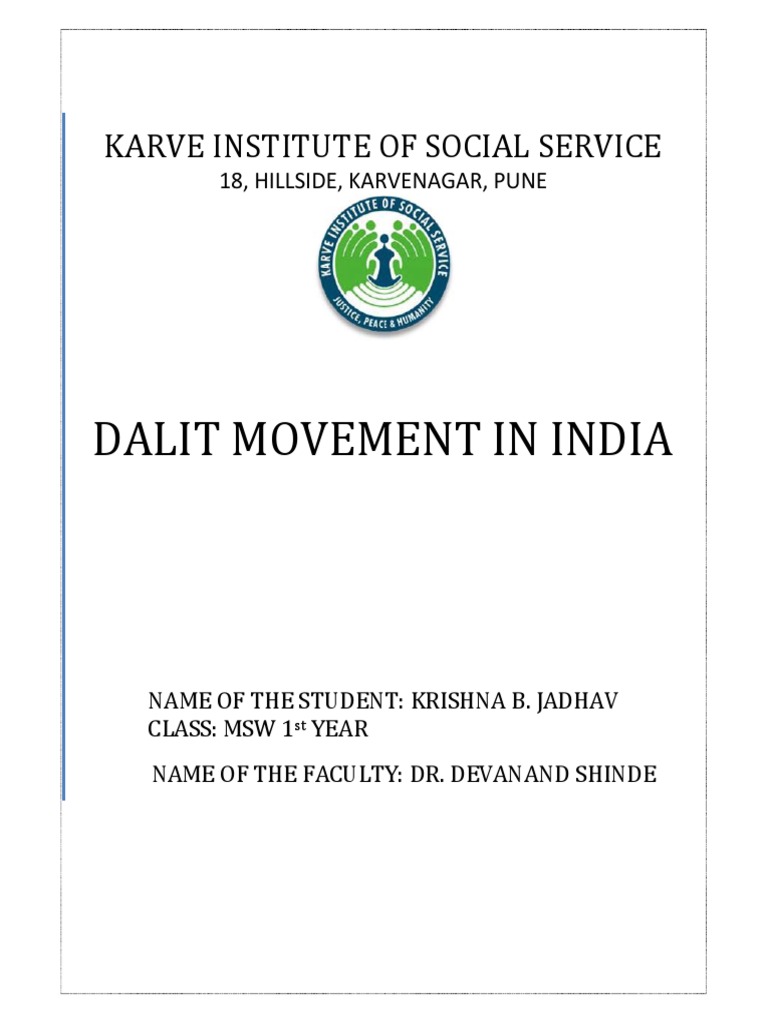Dalit Movement PDF | PDF | Dalit | Caste