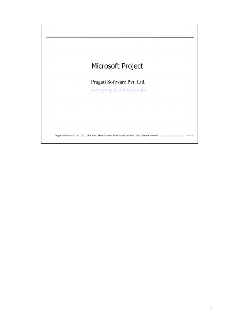 MS Project 2013 PDF | PDF | Computing | Computing And Information Technology