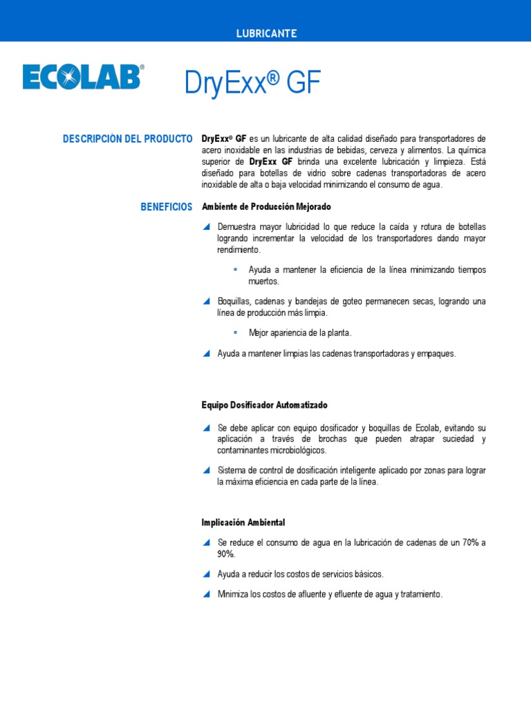 FT Dryexx GF | PDF | Agua | Alimentos
