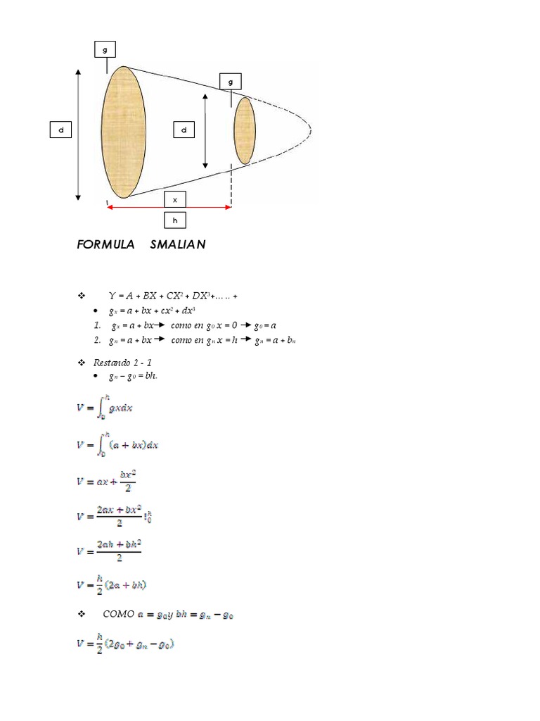 Formula de Smalian PDF | PDF
