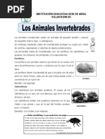 FICHA 6-Reconociendo A Los Animales Invertebrados | PDF | Invertebrado ...