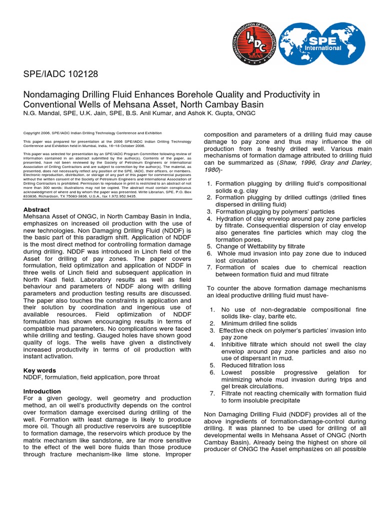 NDDF | Download Free PDF | Filtration | Oil Well