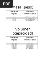 Litros A Libras (Agua) Conversión | PDF | Litro | Galón