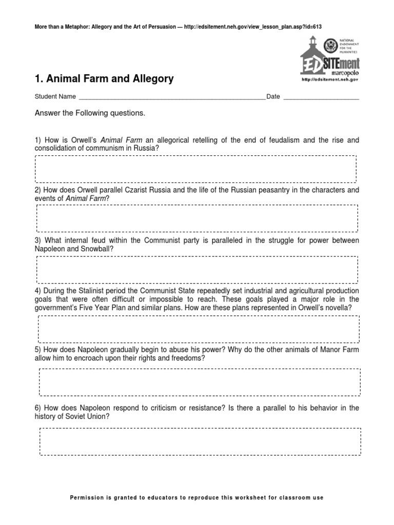 Animal Farm: Allegory of Communism | PDF