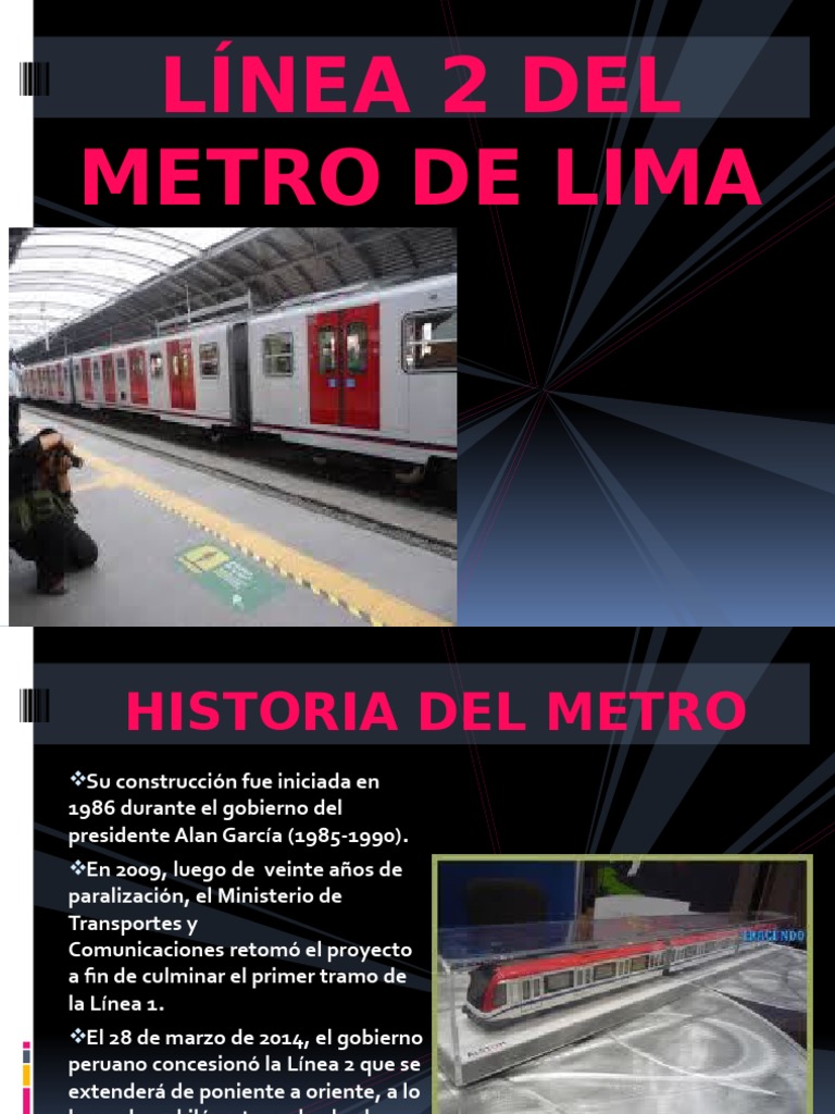 Línea 2 Del Metro de Lima | Descargar gratis PDF | Transporte ...