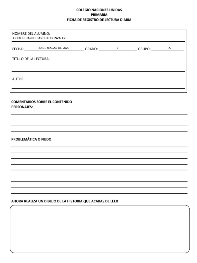 Registro de Lectura | PDF