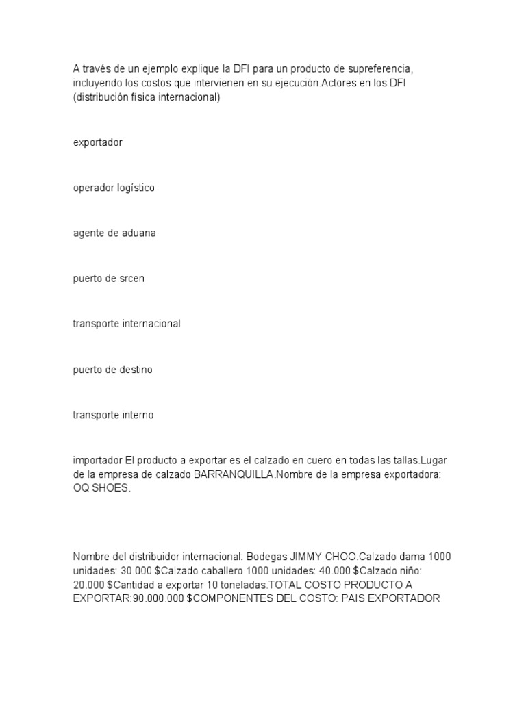 DFI para Un Producto | PDF | Business | Naturaleza