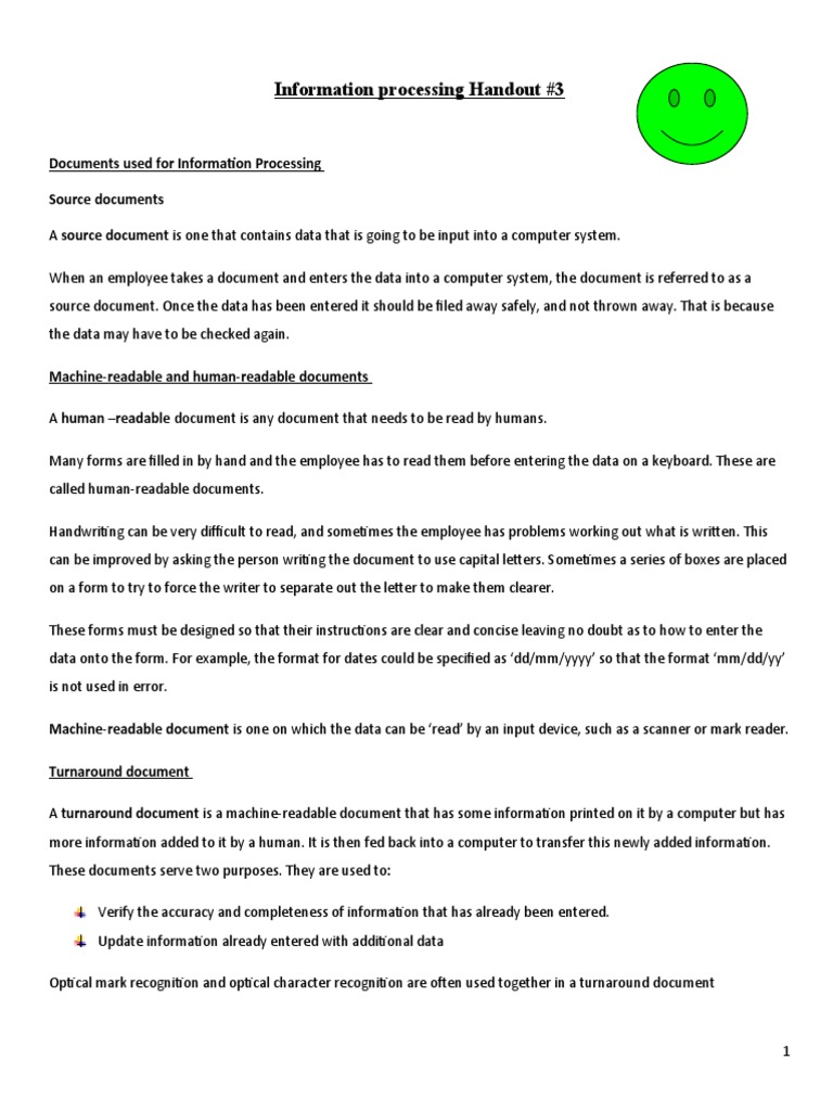 Information Processing Handout 3 | PDF | Computer Engineering ...
