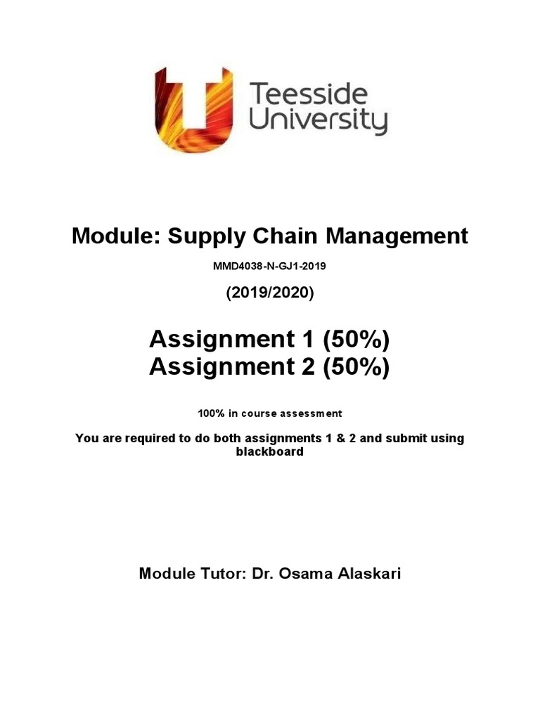 SCM Assignment 05-02-2020 | PDF | Supply Chain | Inventory