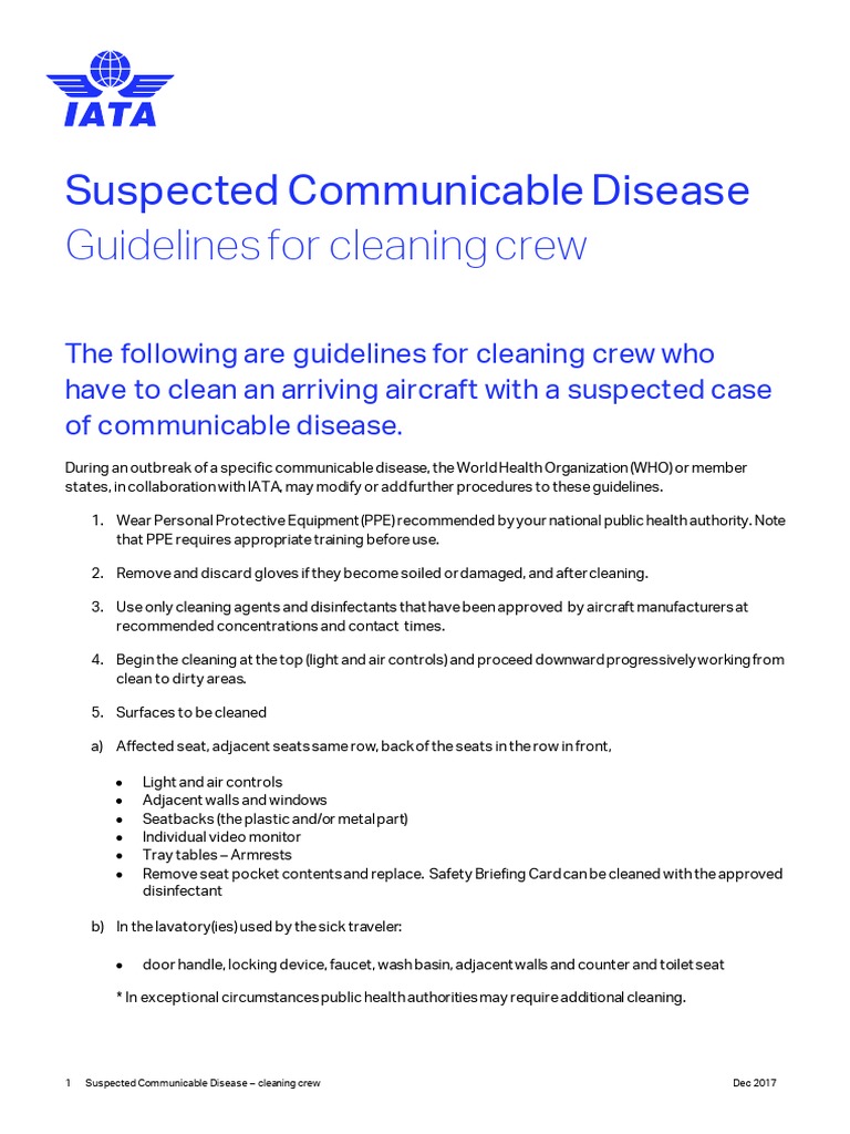 Health Guidelines Cleaning Crew | PDF | Personal Protective Equipment ...