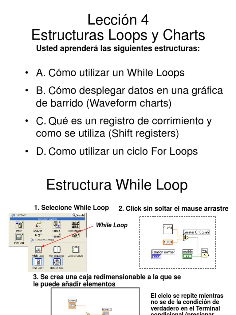 Curso LabVIEW Estructuras | PDF | Áreas de informática | Informática
