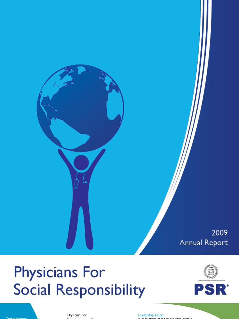 PSR Annual Report 2009 | PDF | Nuclear Weapons | Nuclear Disarmament