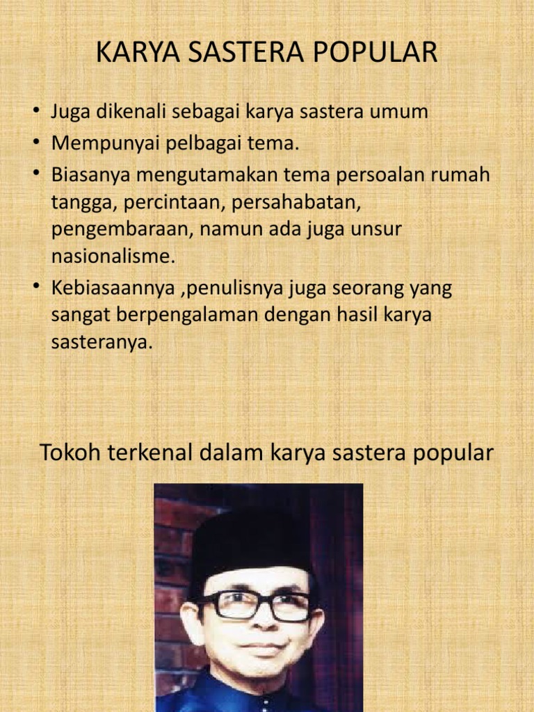 Karya Sastera Popular | PDF