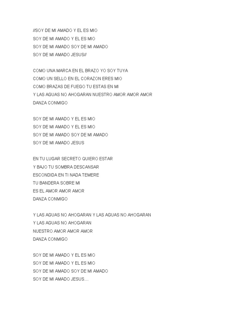 Letras Canciones | PDF | Cristo (título) | Amor