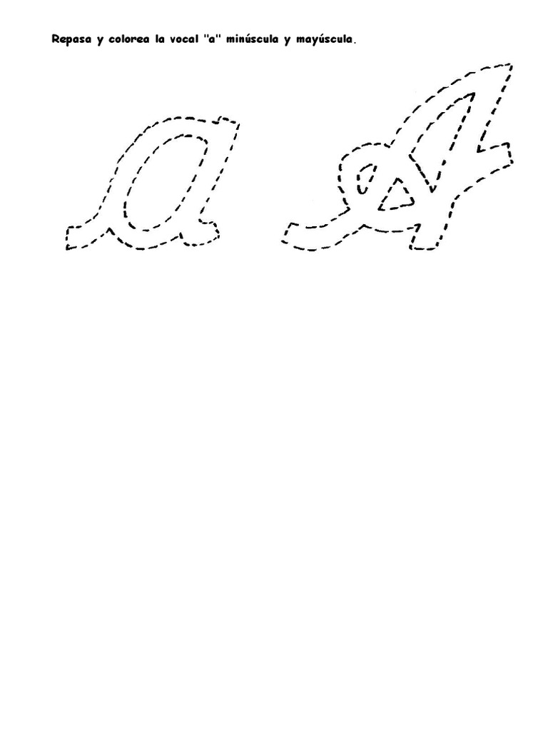 1ER GRADO Repasa y Colorea La Vocales | PDF | Poesía