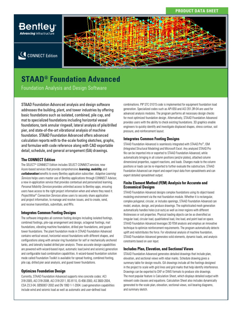 PDS STAAD Foundation Advanced LTR EN LR PDF | PDF | Computing ...