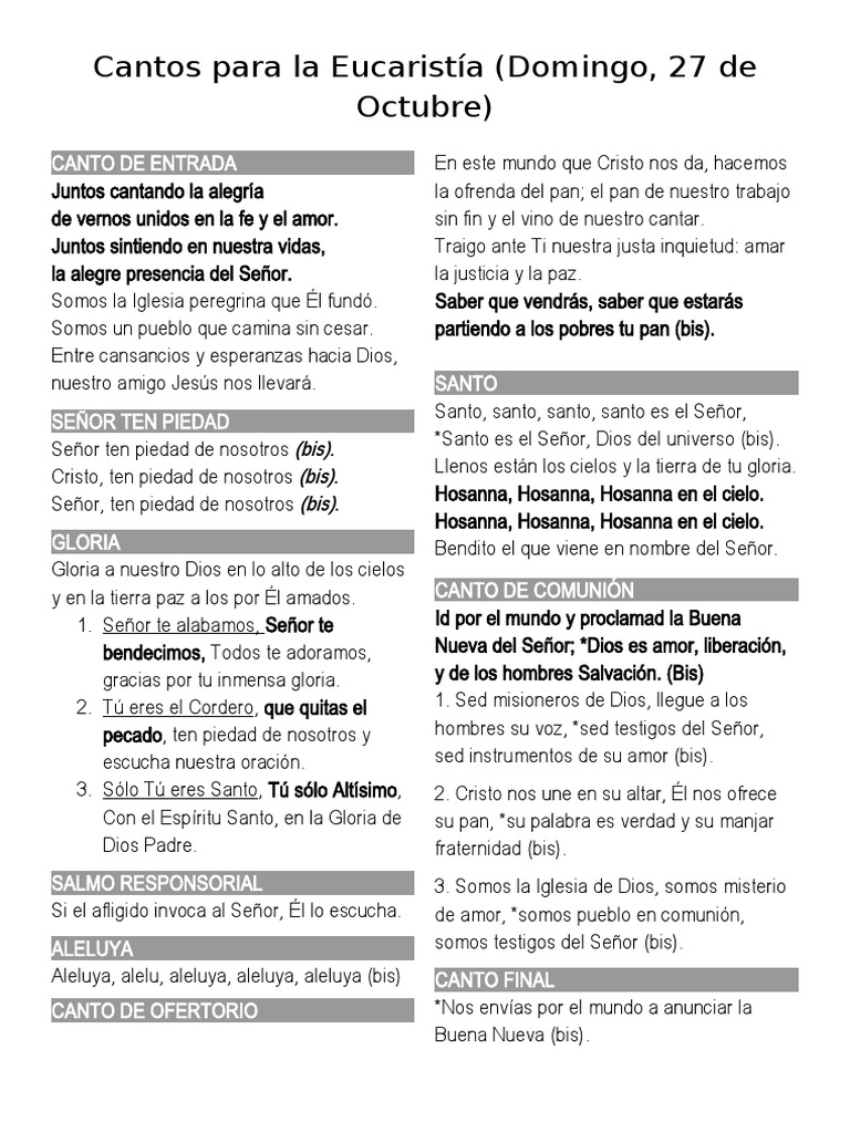 Cantos Para La Eucaristía Descargar Gratis Pdf Eucaristía Cristo