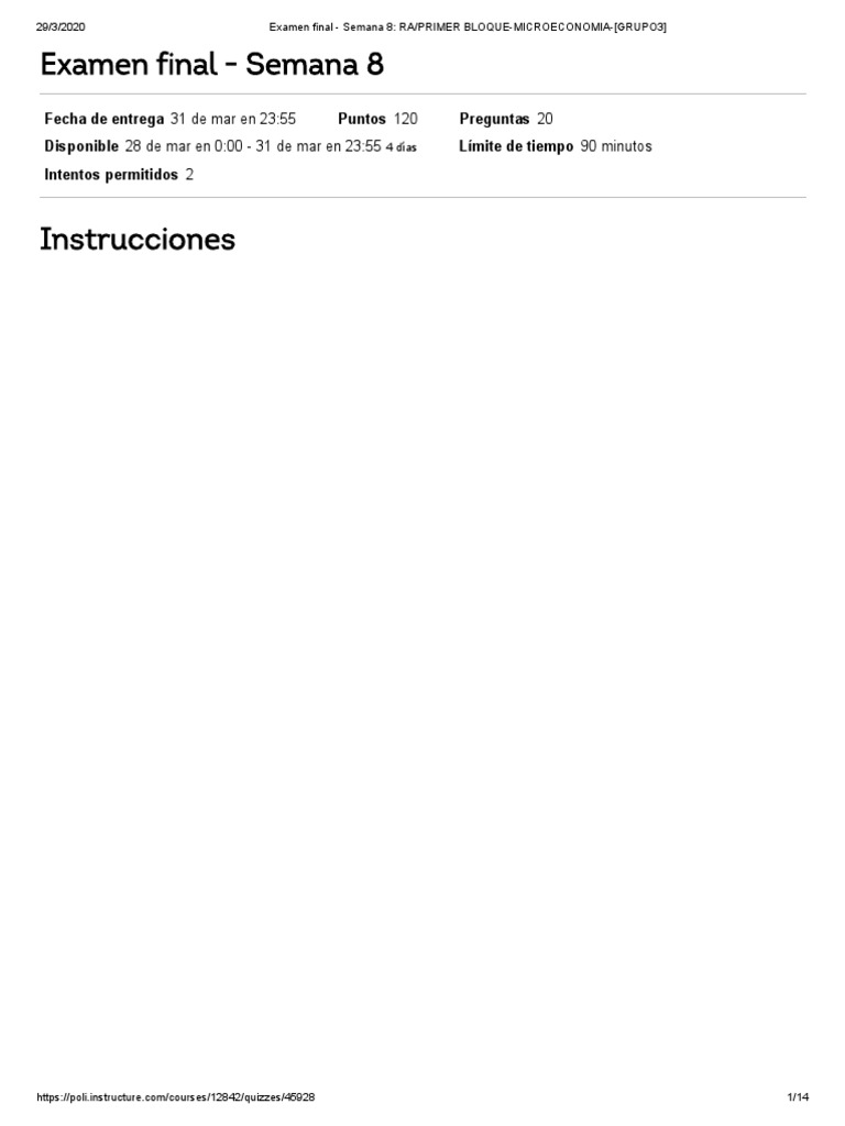 Examen Final - MICROECONOMIA - (GRUPO3) | PDF | Monopolio | Precios