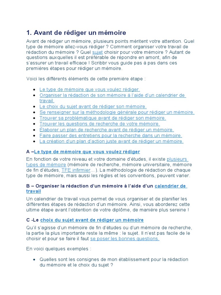 Guide de rédaction d'un mémoire | PDF | Mise en page