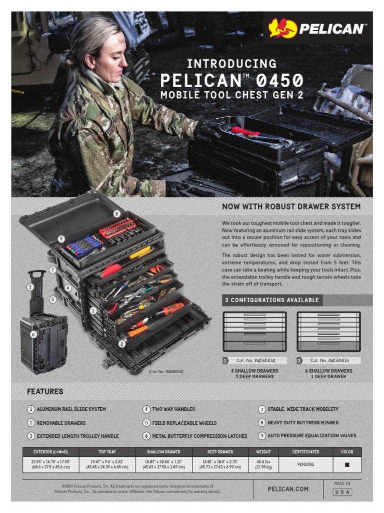 Pelican 0450 Sell Sheet | PDF | Manufactured Goods | Nature