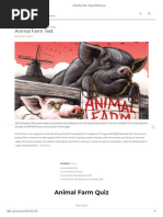 ANIMAL FARM TEST Chapters 1-10 | PDF | History