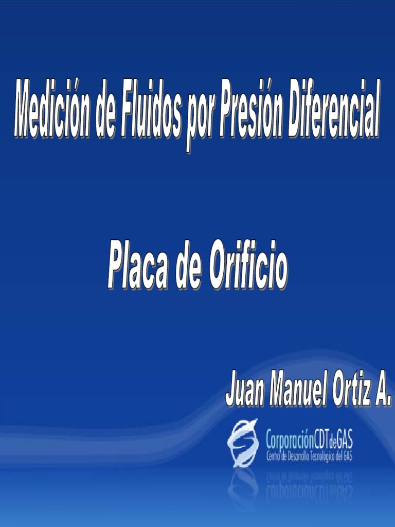 03 - Placas de Orificio PDF | PDF | Fluido | Descarga (hidrología)