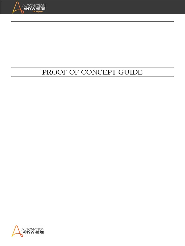 POC Guide | PDF | Automation | Use Case