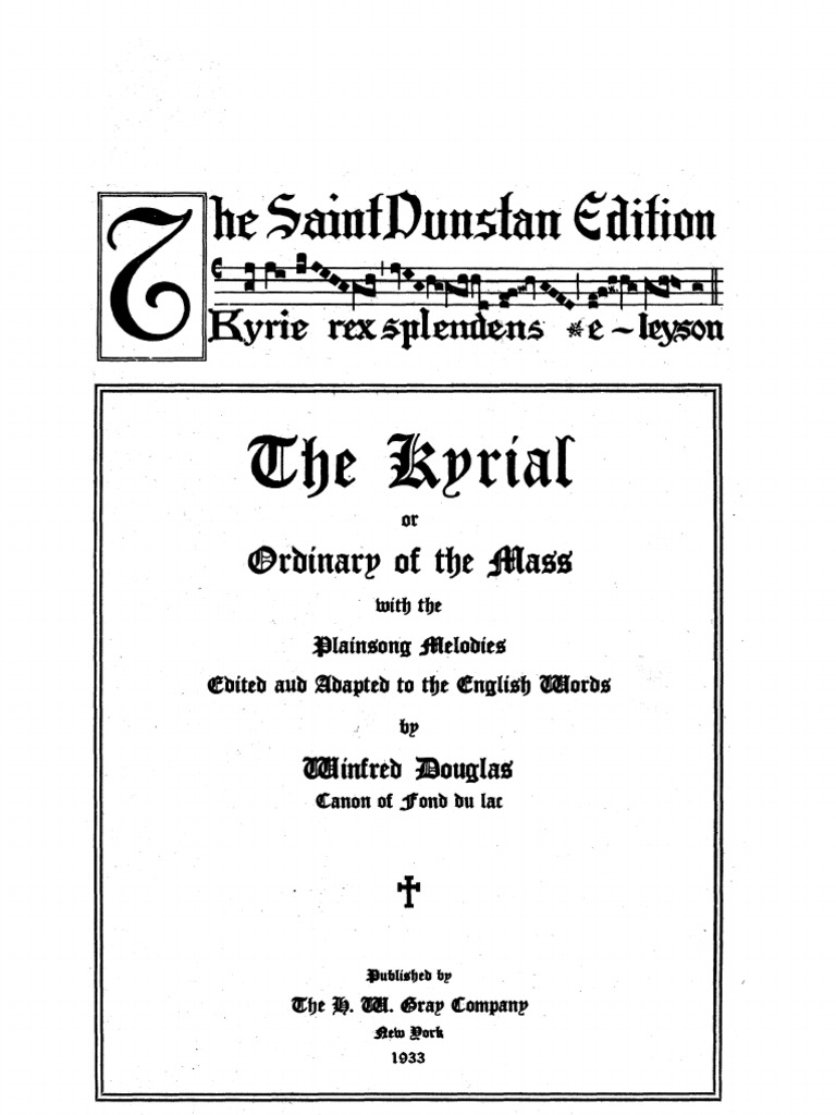 Ordinary of the Mass | Gregorian Chant | Catholic Liturgy