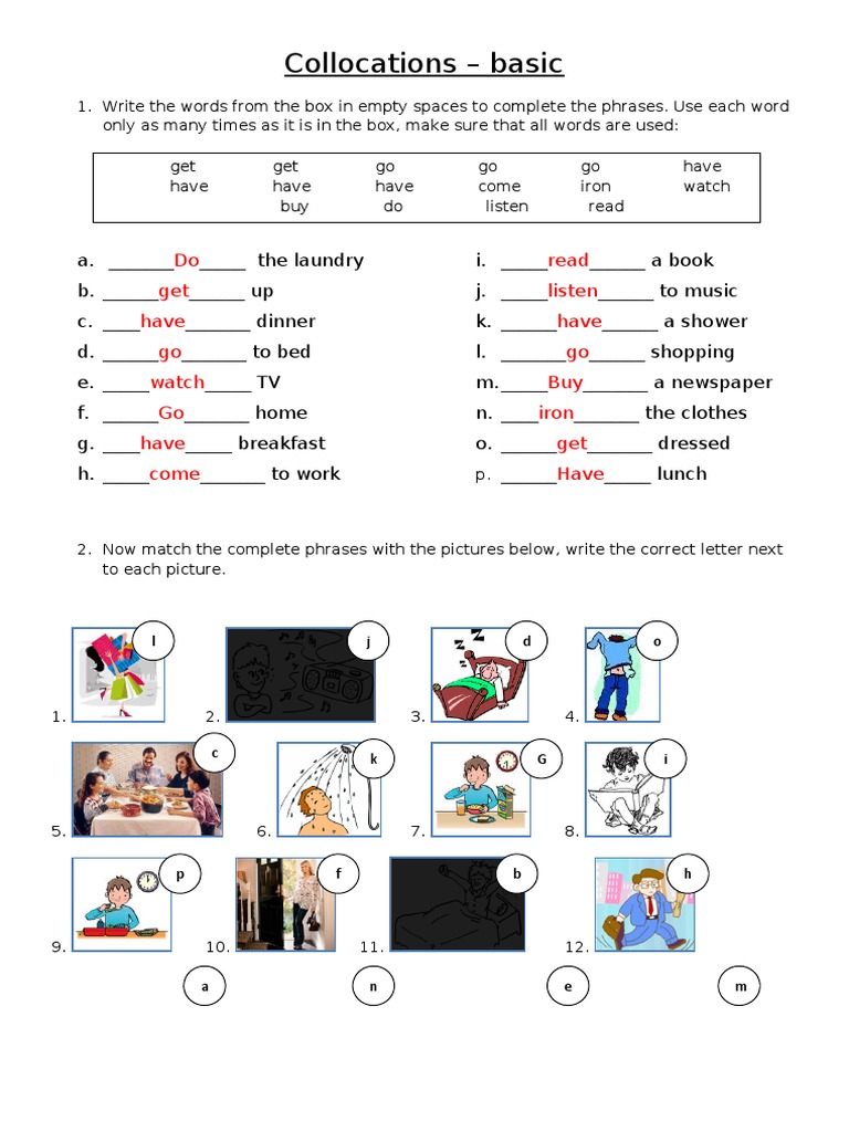 Basic-Collocations-Fun-Activities-Games-Grammar-Drills-Picture-Descri ...