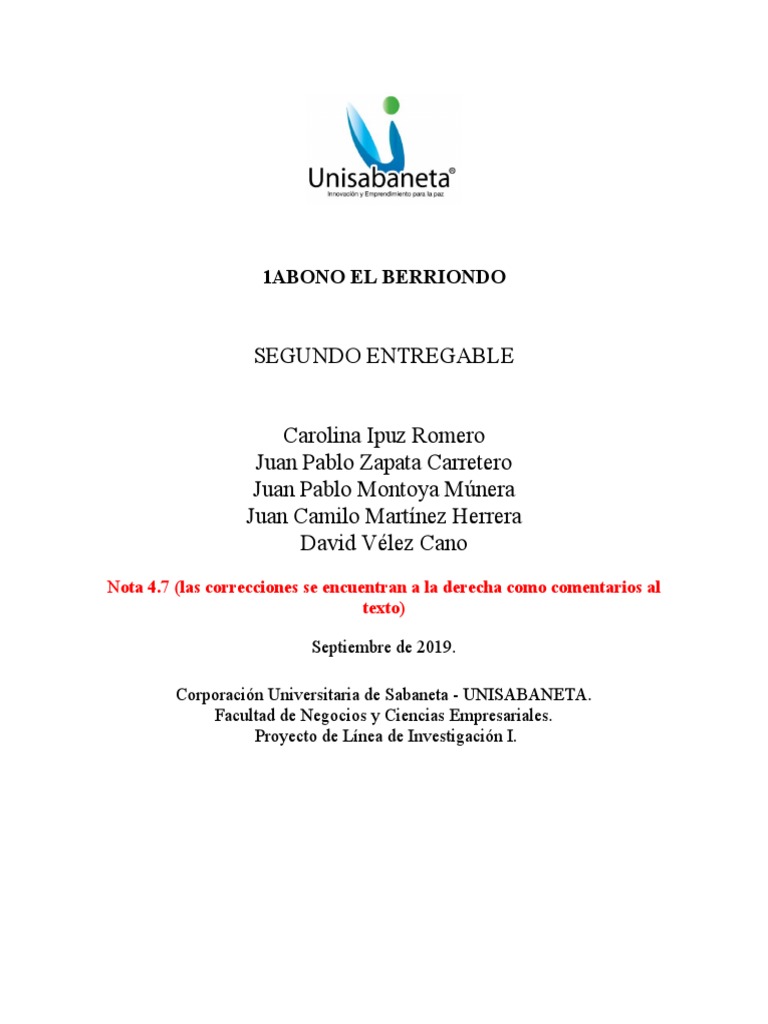 Ejemplo 2 Segundo Entregable | PDF | Al por menor | Fertilizante