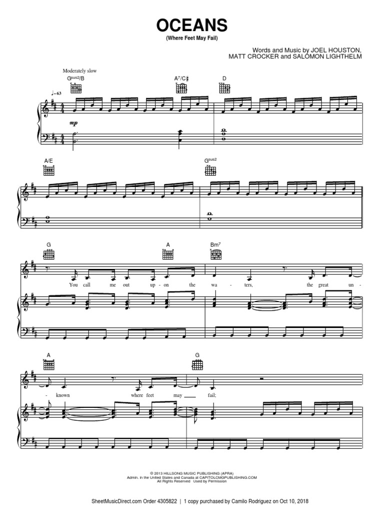OCEANS | PDF | Christian Music
